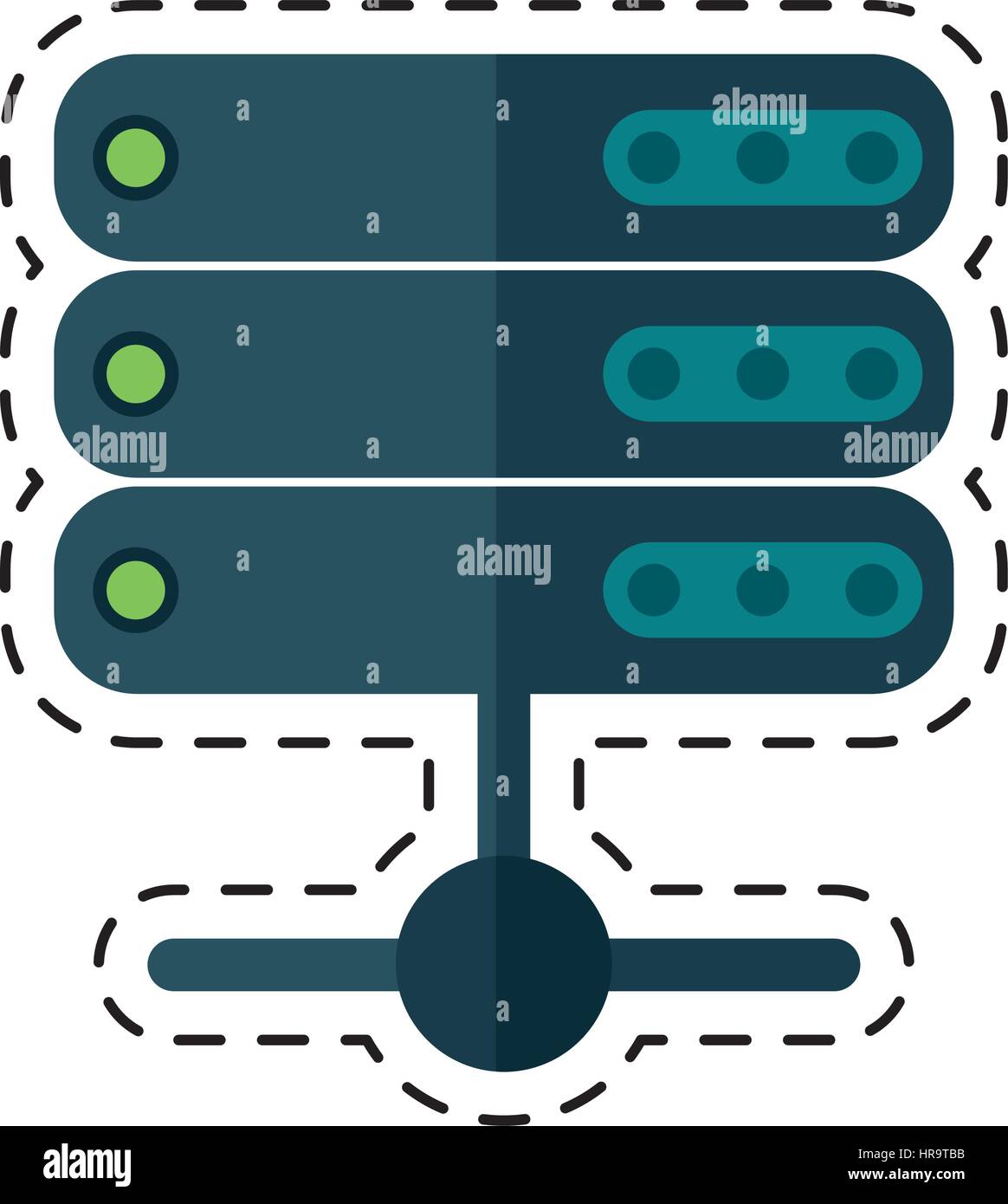 cartoon data server technology system Stock Vector Image & Art - Alamy
