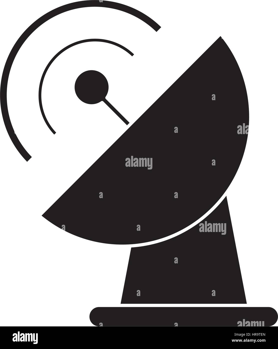 antenna dish transmission pictogram Stock Vector Image & Art - Alamy