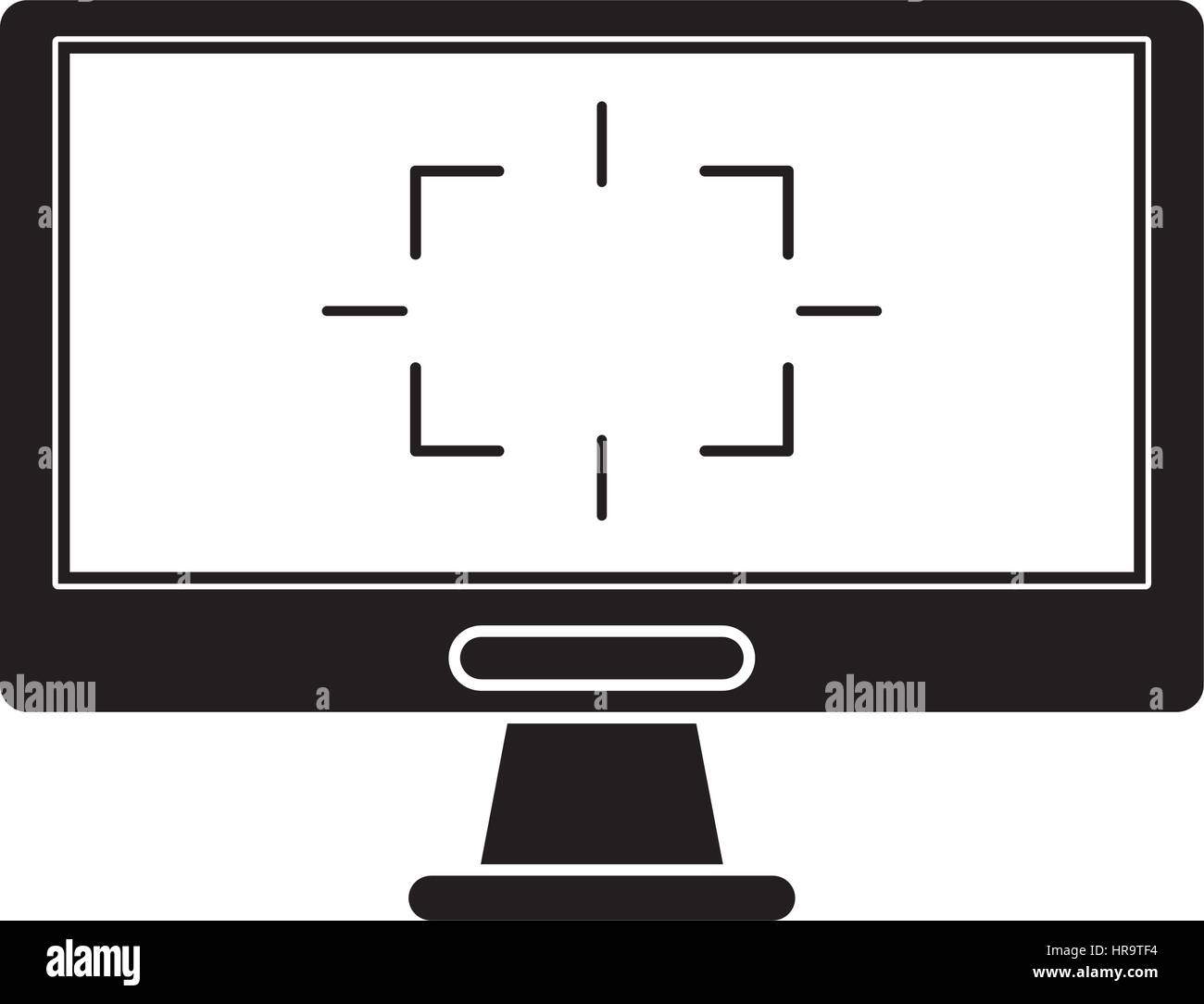 screen computer tag game pictogram Stock Vector Image & Art - Alamy
