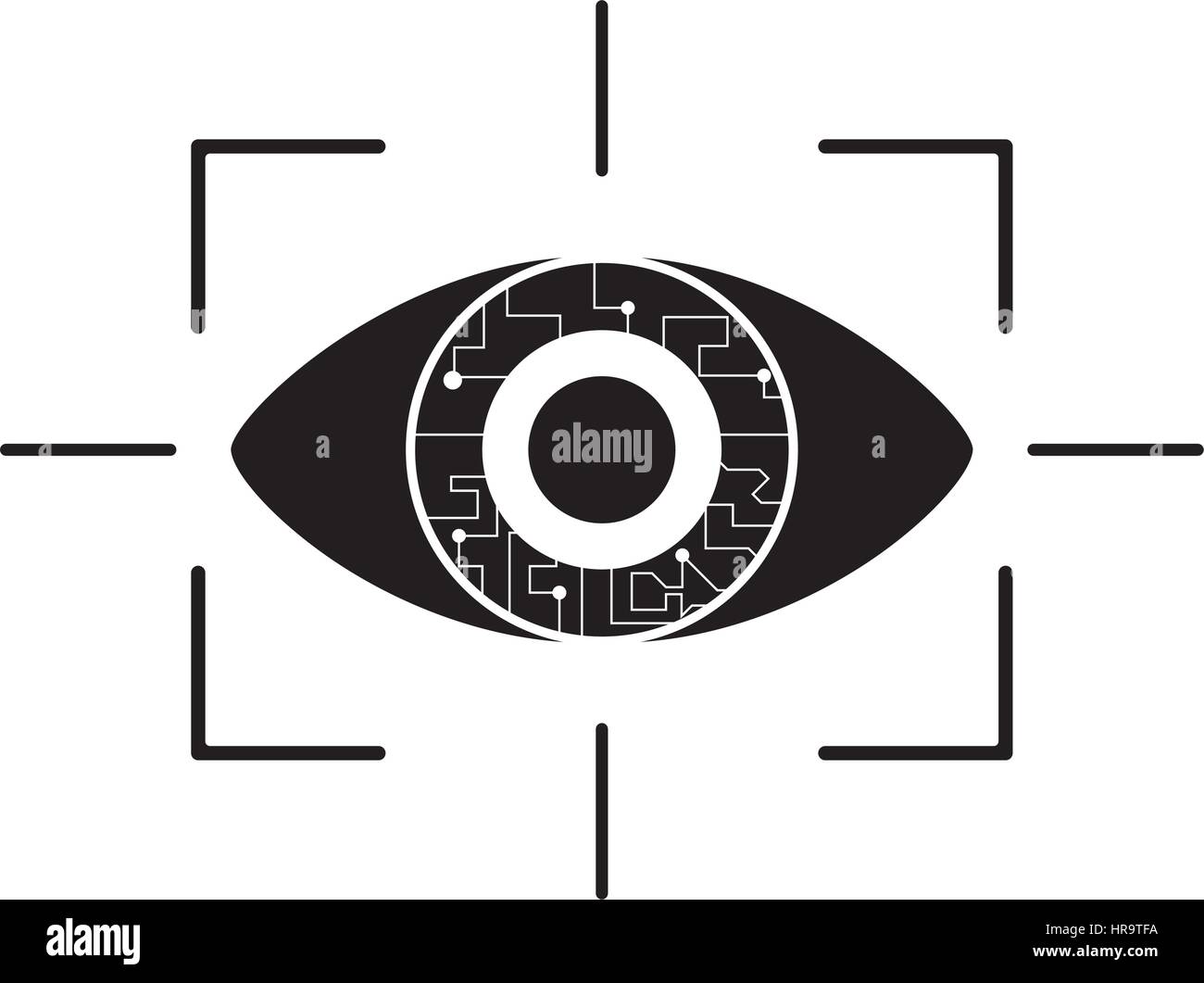 Eye pictogram hi-res stock photography and images - Alamy