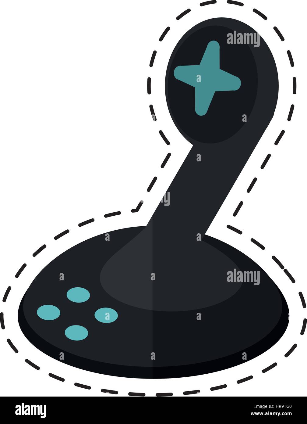 cartoon joystick control game video Stock Vector Image & Art - Alamy