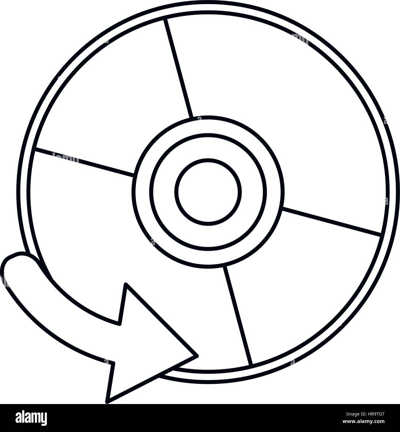 compact disk digital game thin line Stock Vector Image & Art - Alamy