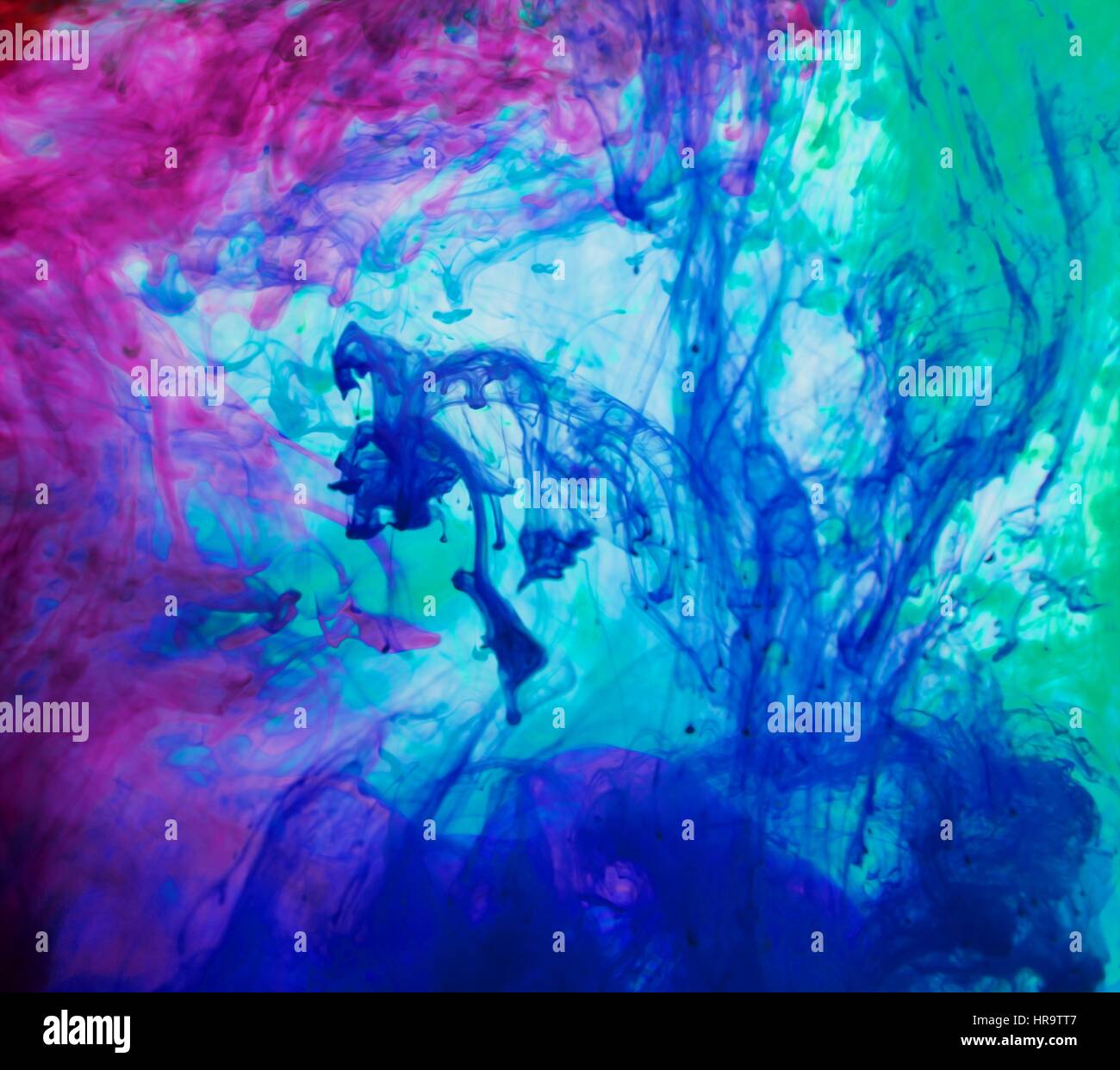 Inks in water, color abstraction Stock Photo - Alamy