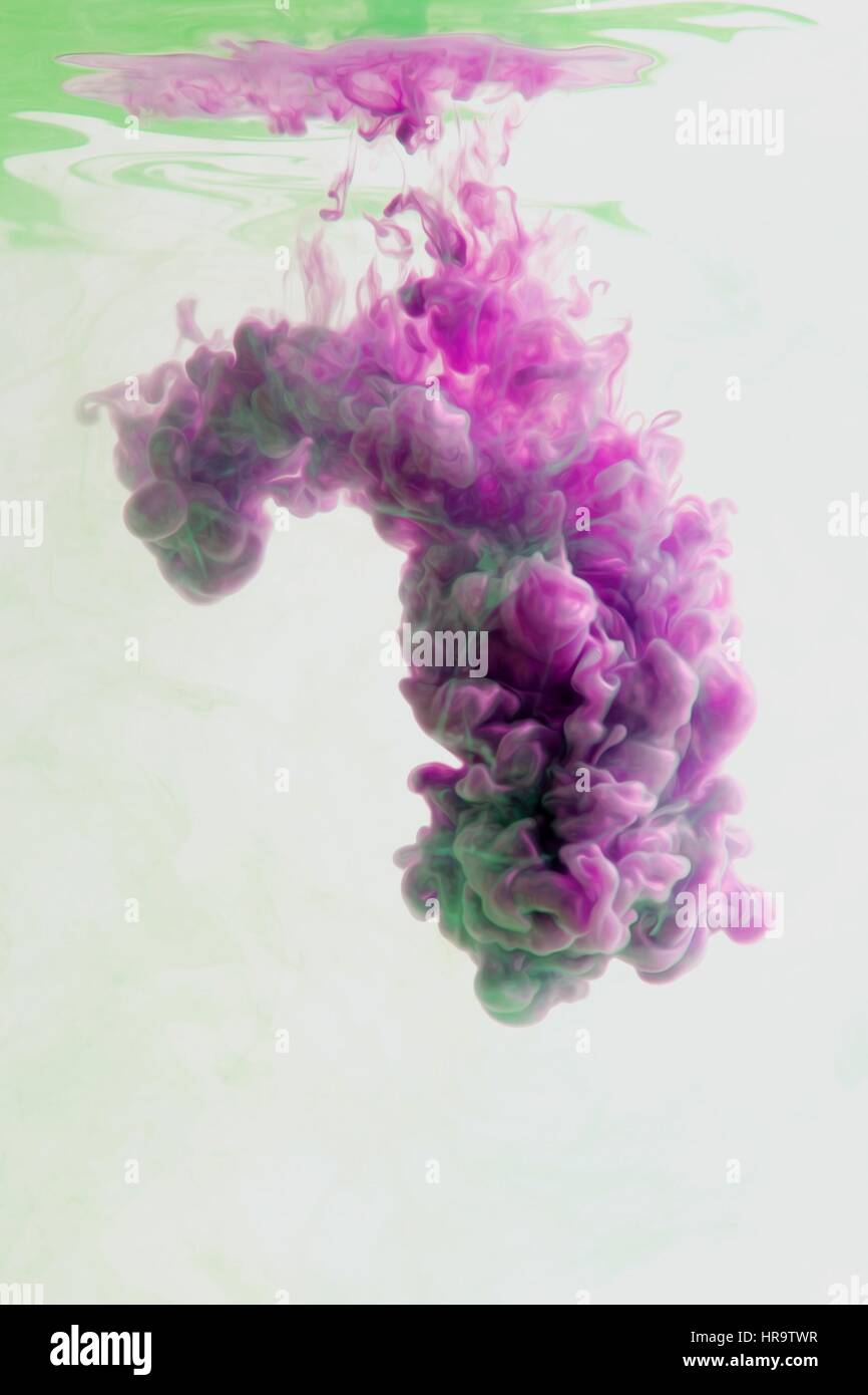 Inks in water, color abstraction Stock Photo - Alamy