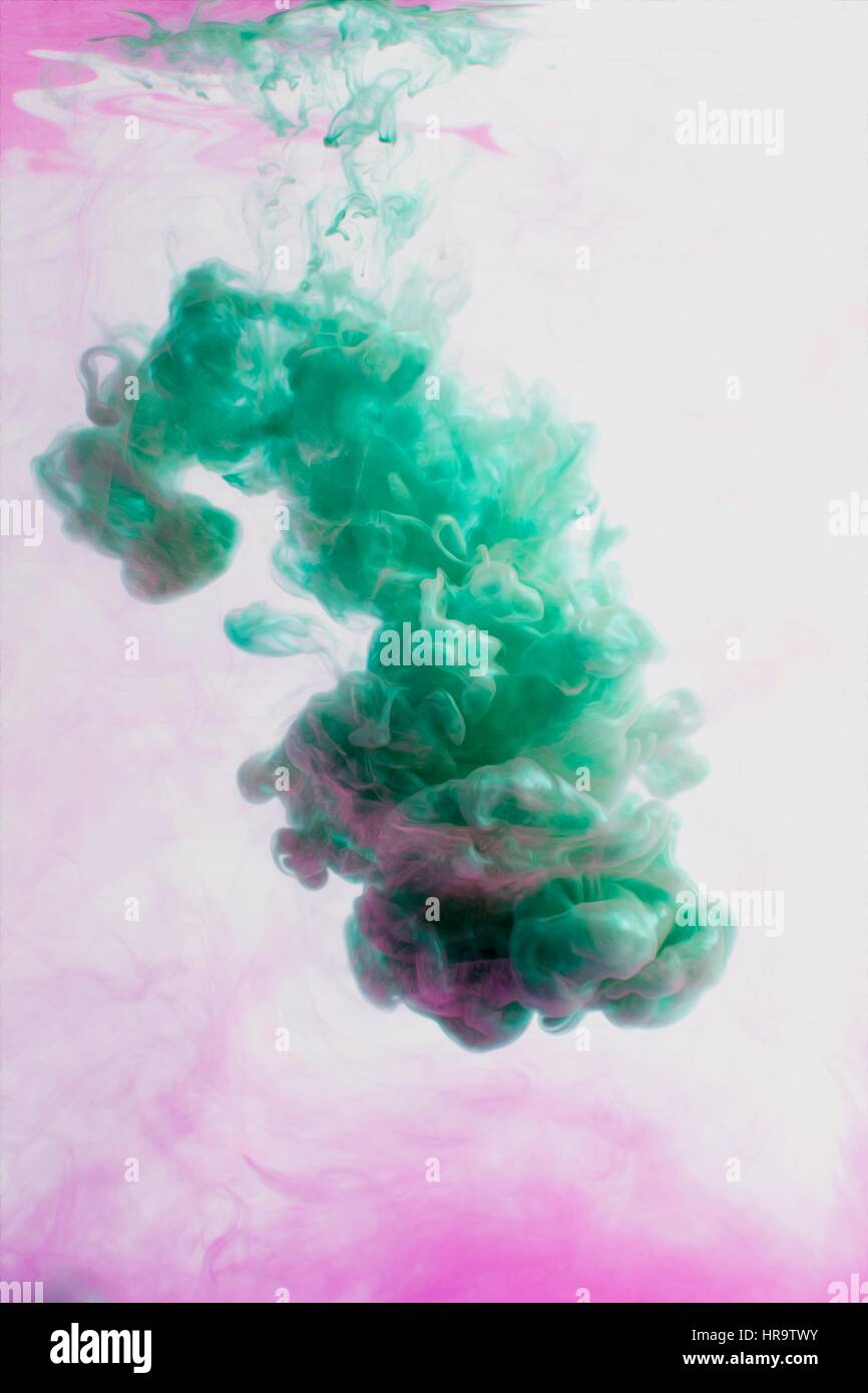 Inks in water, color abstraction Stock Photo - Alamy