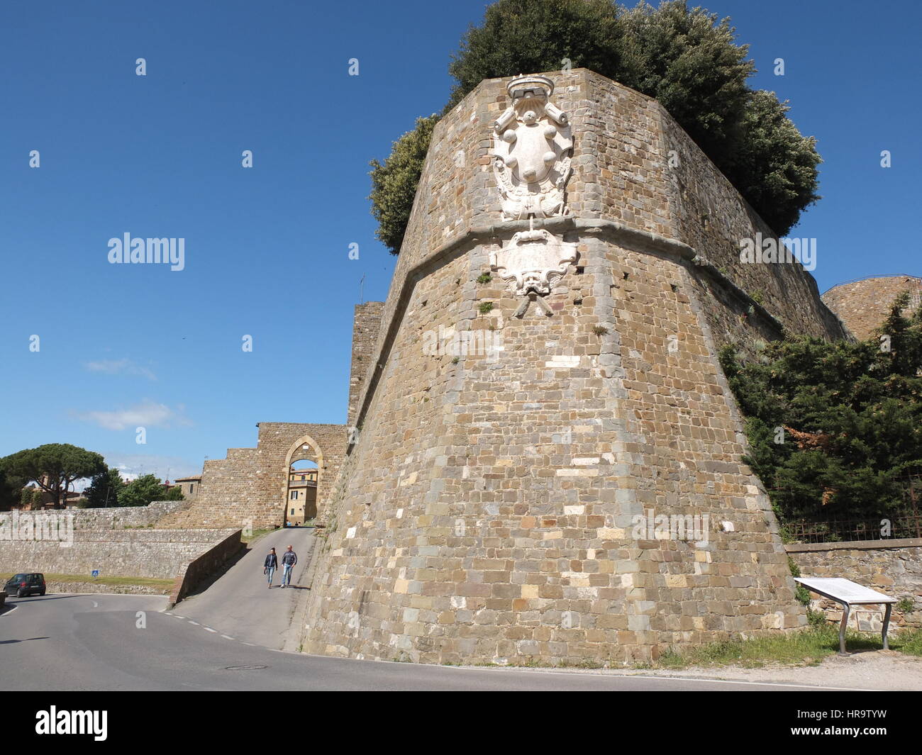 The Rocca fortress, Montalcino, Tuscany, Italy Stock Photo - Alamy