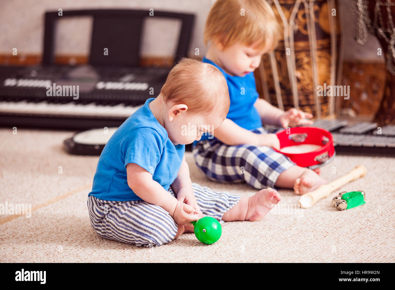 Boys with musical instruments Stock Photo - Alamy