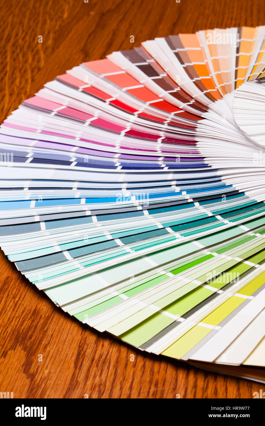 Color samples palette Stock Photo - Alamy