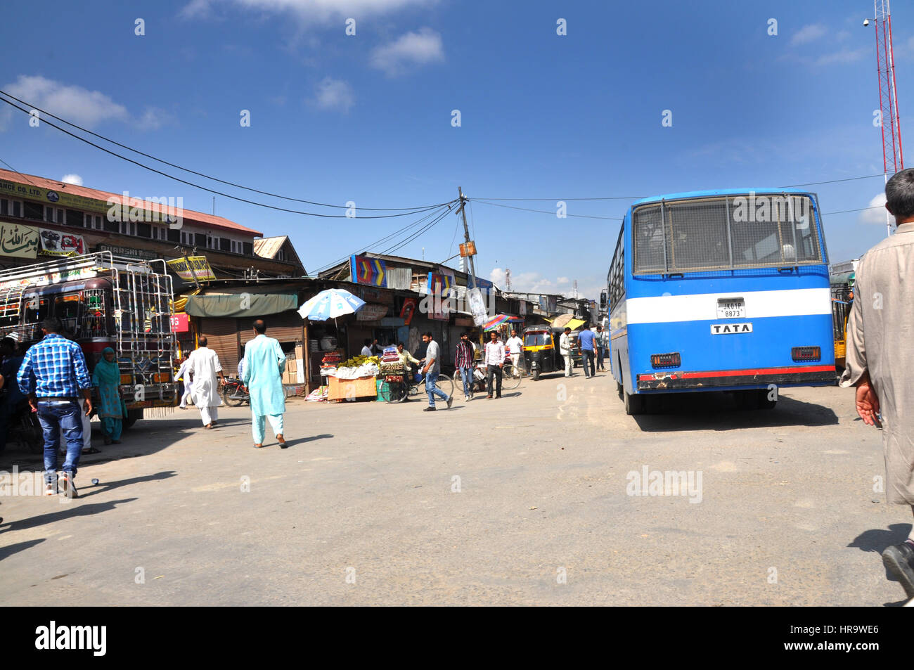 Srinagar City, Bus Stop, Kashmir India (Photo Copyright © by Saji ...