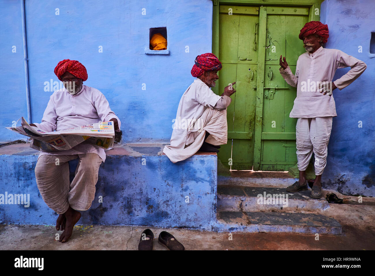 India, Rajasthan, Jodhpur, the blue city, street life Stock Photo - Alamy