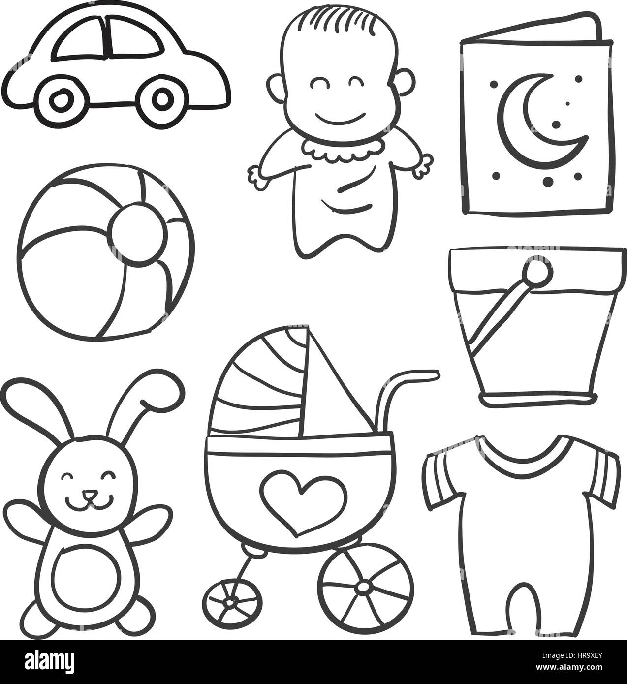 Baby shower card boy Black and White Stock Photos & Images - Alamy