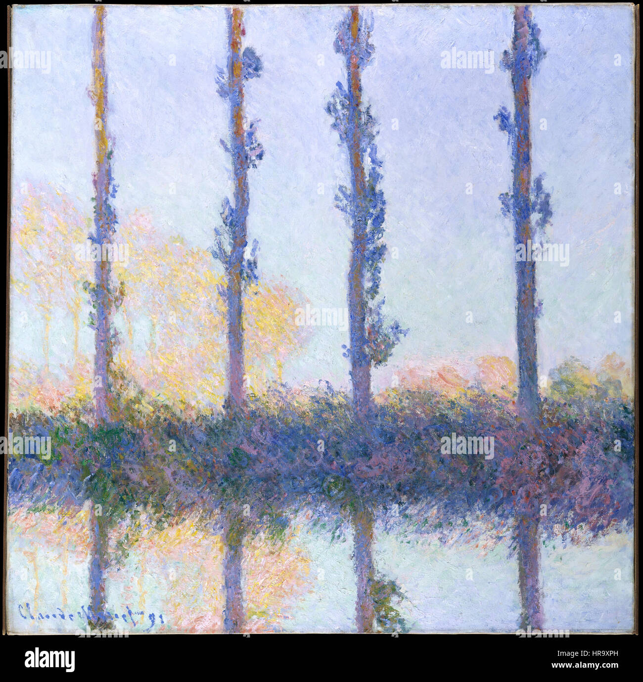The Four Trees by Claude Monet Stock Photo - Alamy