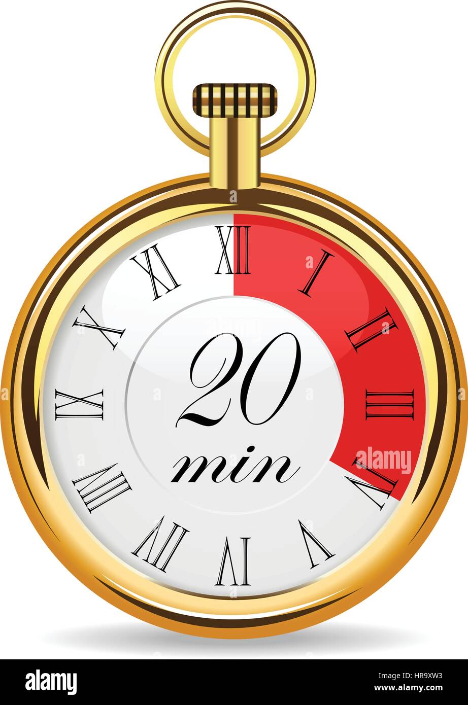 mechanical watch timer 20 minutes vector illustration isolated on white ... mechanical watch timer 20 minutes vector illustration isolated on white ...