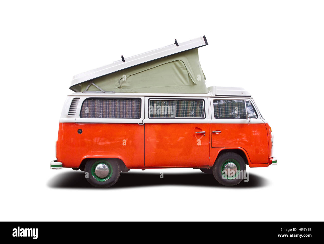 Classic German car side view isolated on white Stock Photo - Alamy