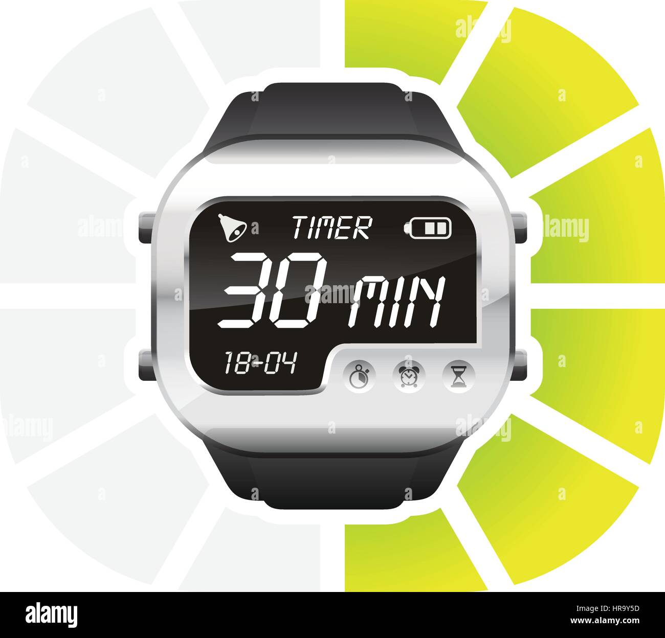 digital watch timer 30 minutes vector illustration isolated on white ... digital watch timer 30 minutes vector illustration isolated on white ...