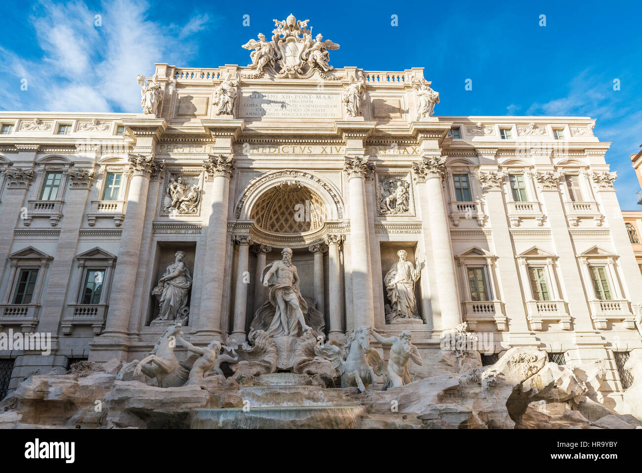 View of the Trevi Fountain in Rome, Italy Stock Photo - Alamy