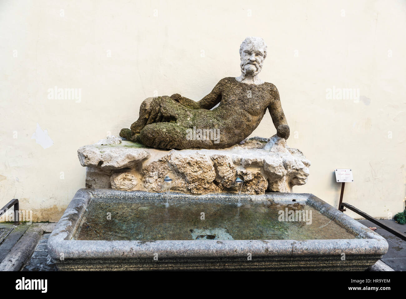 Babuino fountain in Via Condotti in the historical center of Rome ...