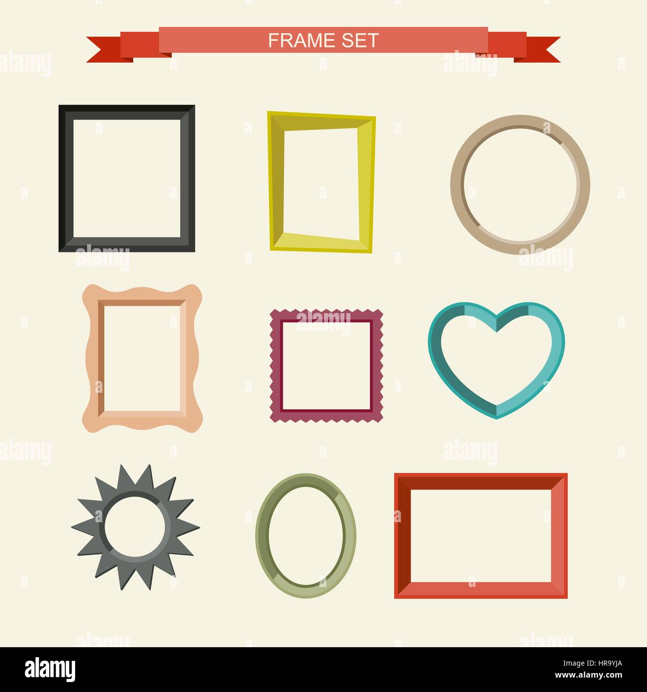 Cartoon photo frame hi-res stock photography and images - Alamy