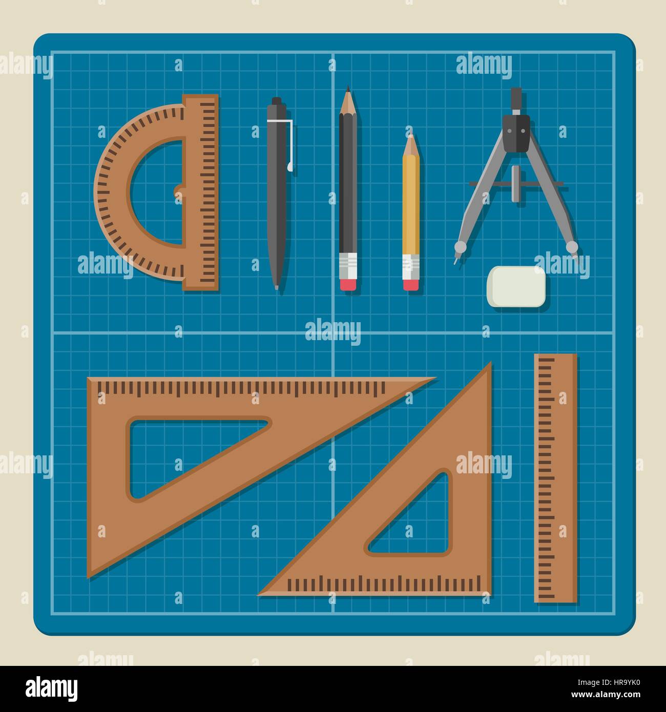 Architectural scale ruler Stock Vector Images - Alamy
