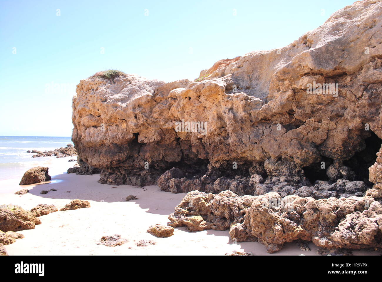 Albufeira Beach, Portugal Stock Photo - Alamy