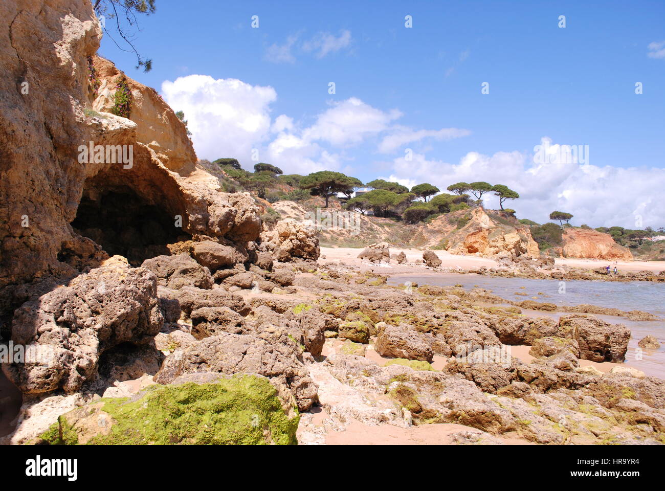 Albufeira Beach, Portugal Stock Photo - Alamy