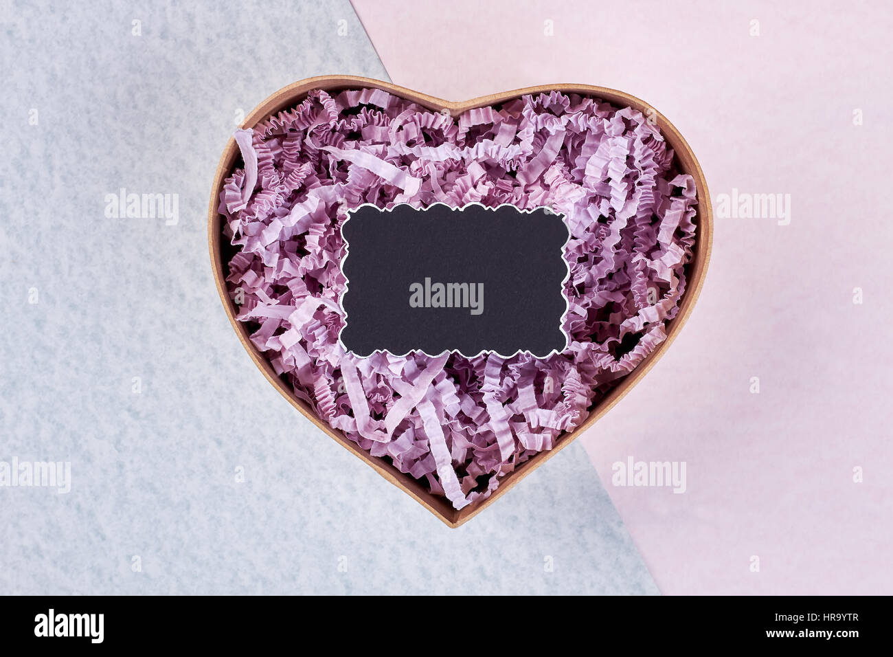 Heart and empty message Stock Photo - Alamy