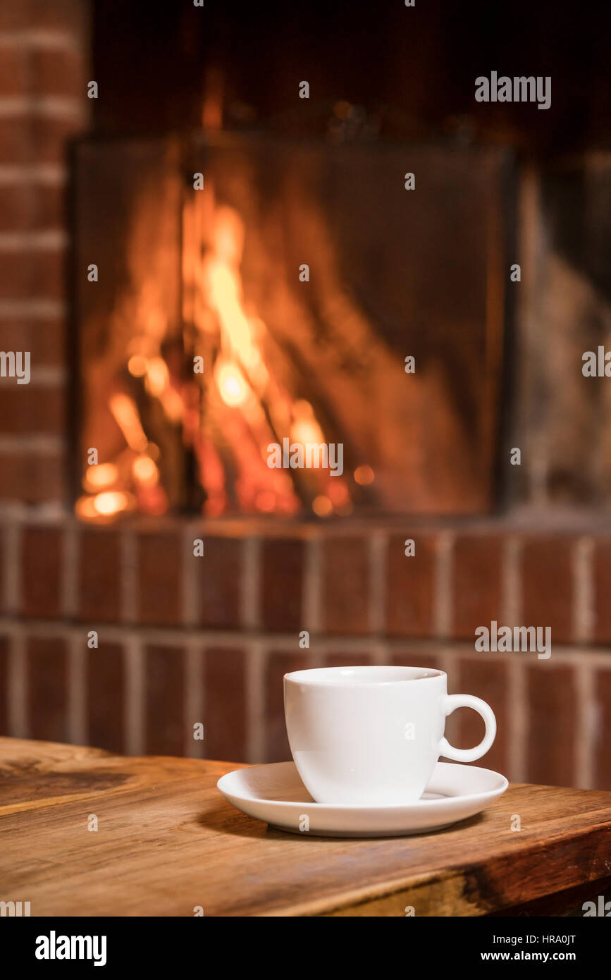 Coffee cup at the fireplace hi-res stock photography and images - Alamy