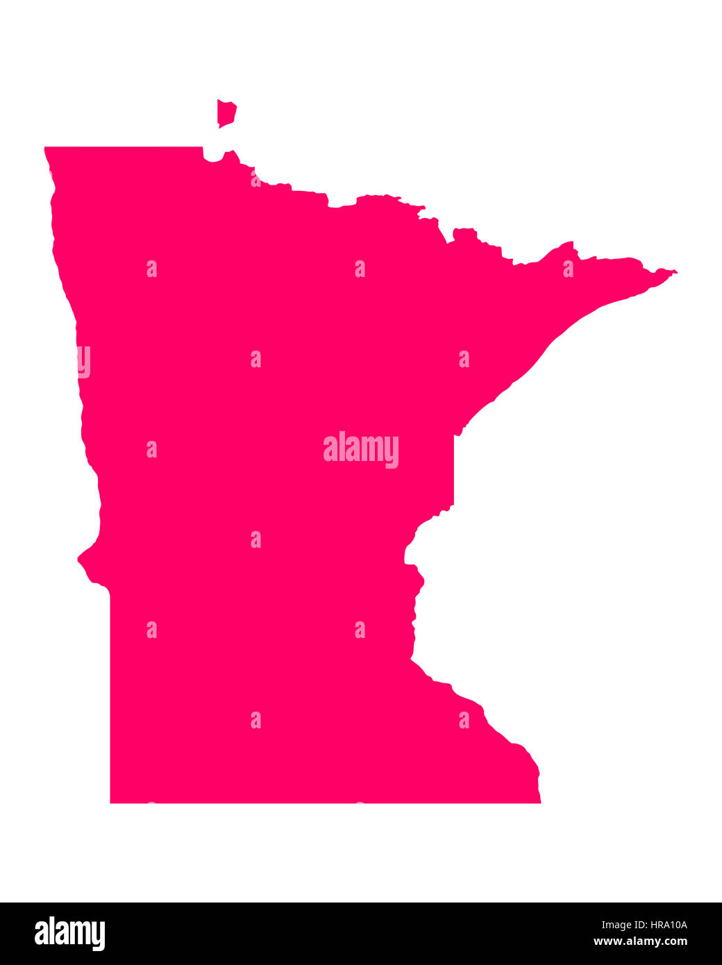Map of Minnesota Stock Photo - Alamy