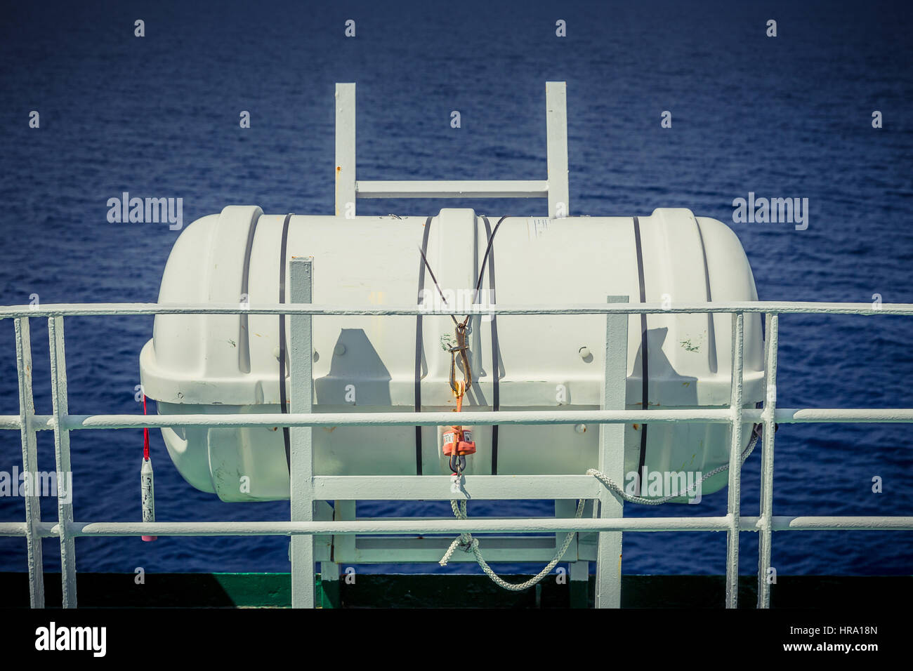 Rescue equipment on the ship Stock Photo - Alamy