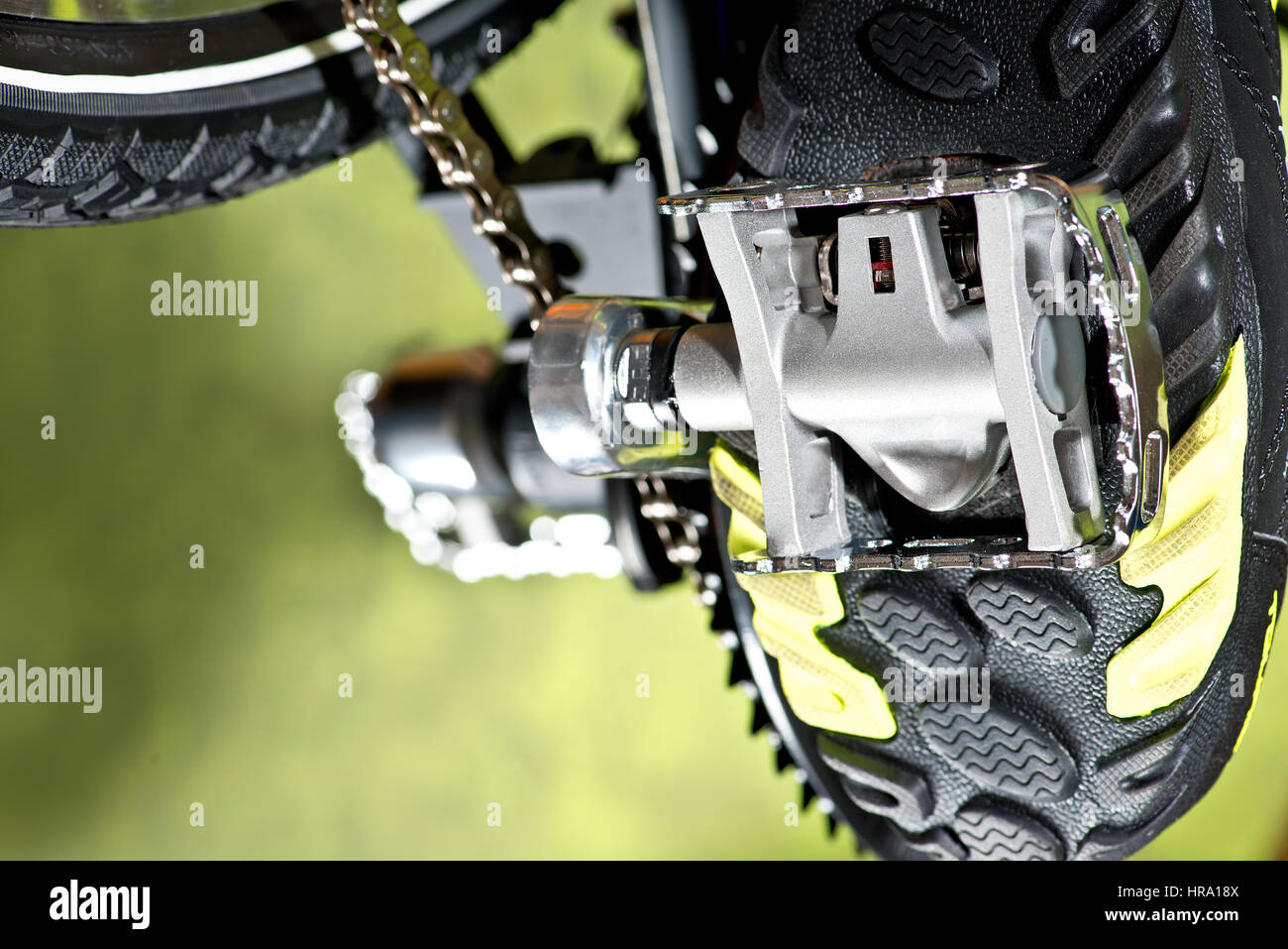Detail Of Cycle Track With Pedal Stock Photo - Alamy