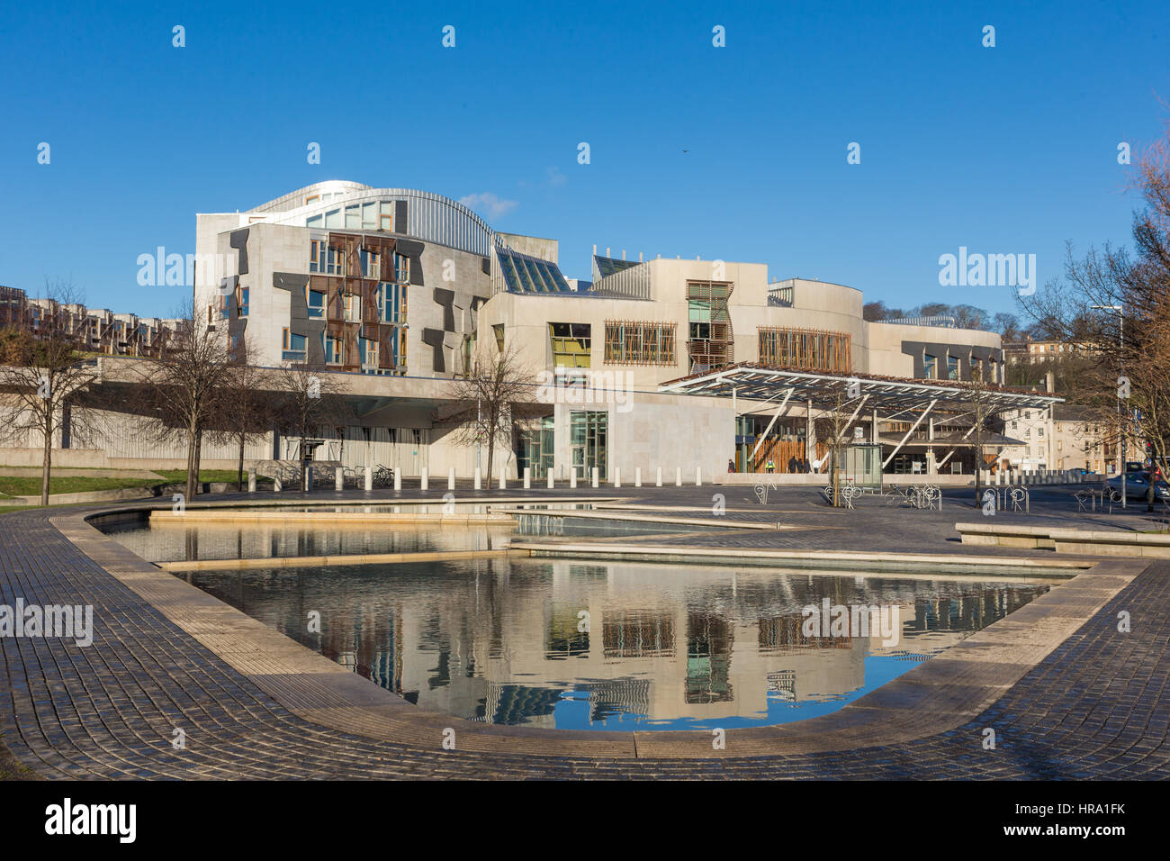 The Scottish Parliament building in Holyrood, Edinburgh designed by the ...