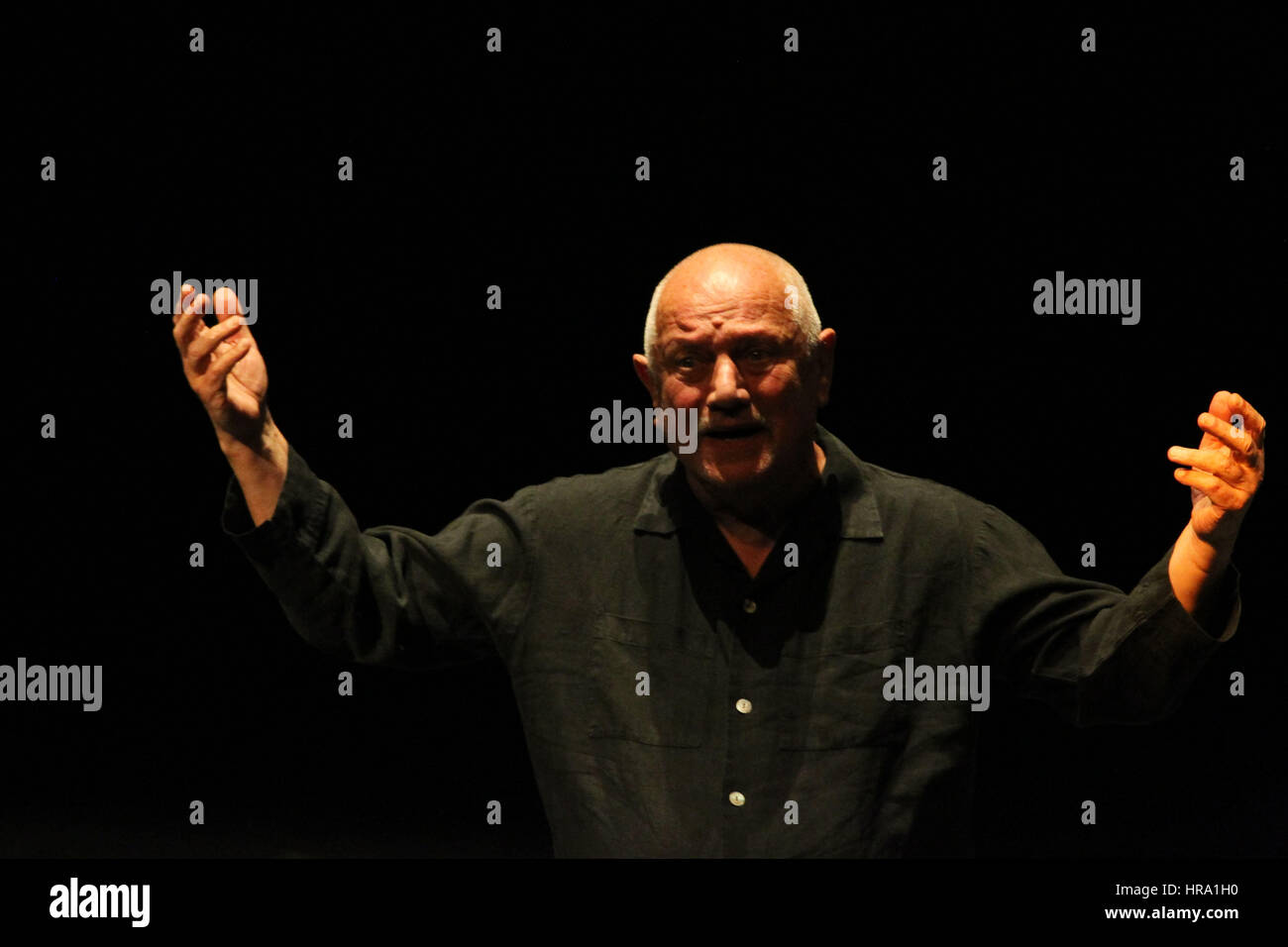 The British actor, theatrical writer and director STEVEN BERKOFF Opens ...