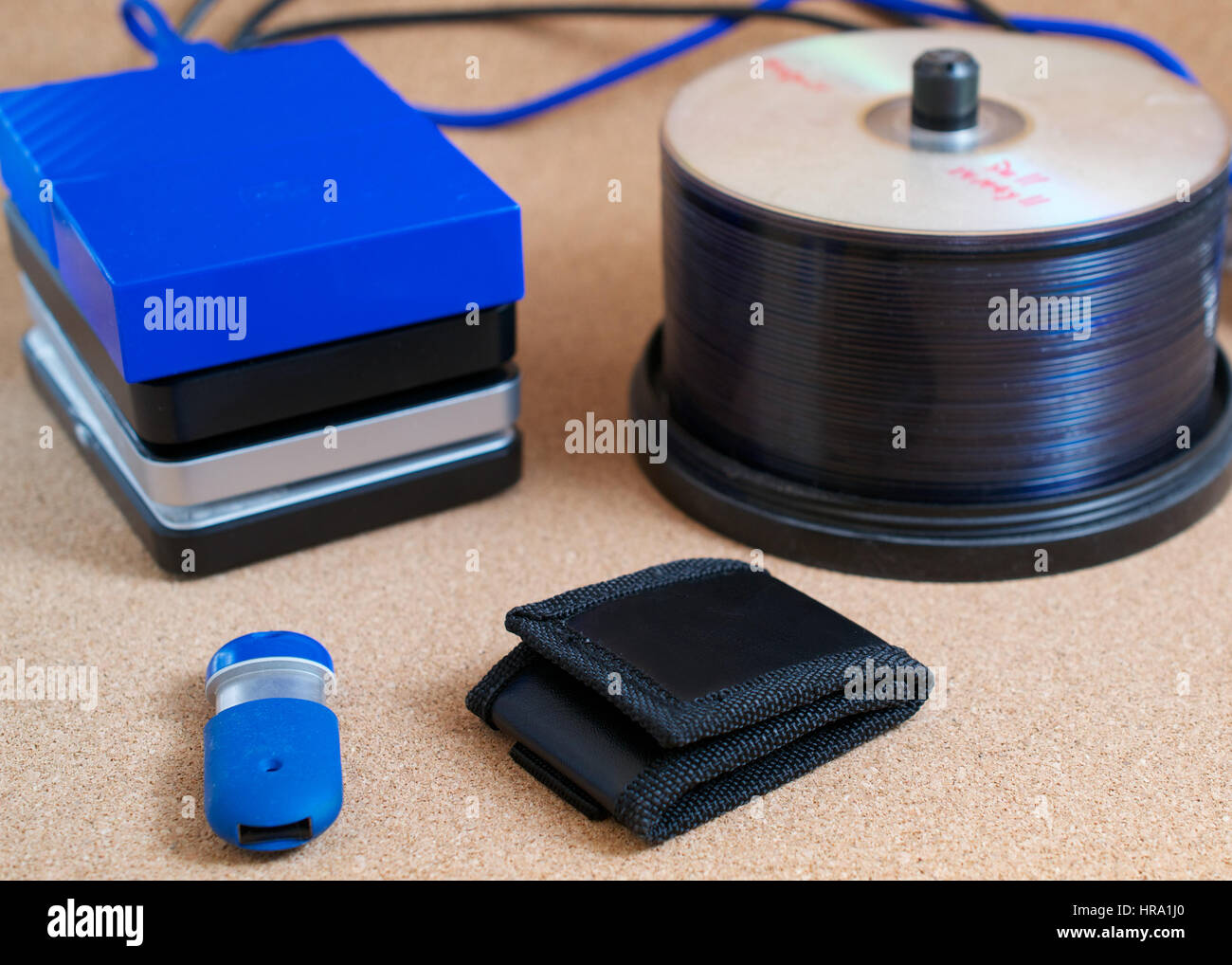 Digital data backup devices: external USB hard drives, memory stick ...