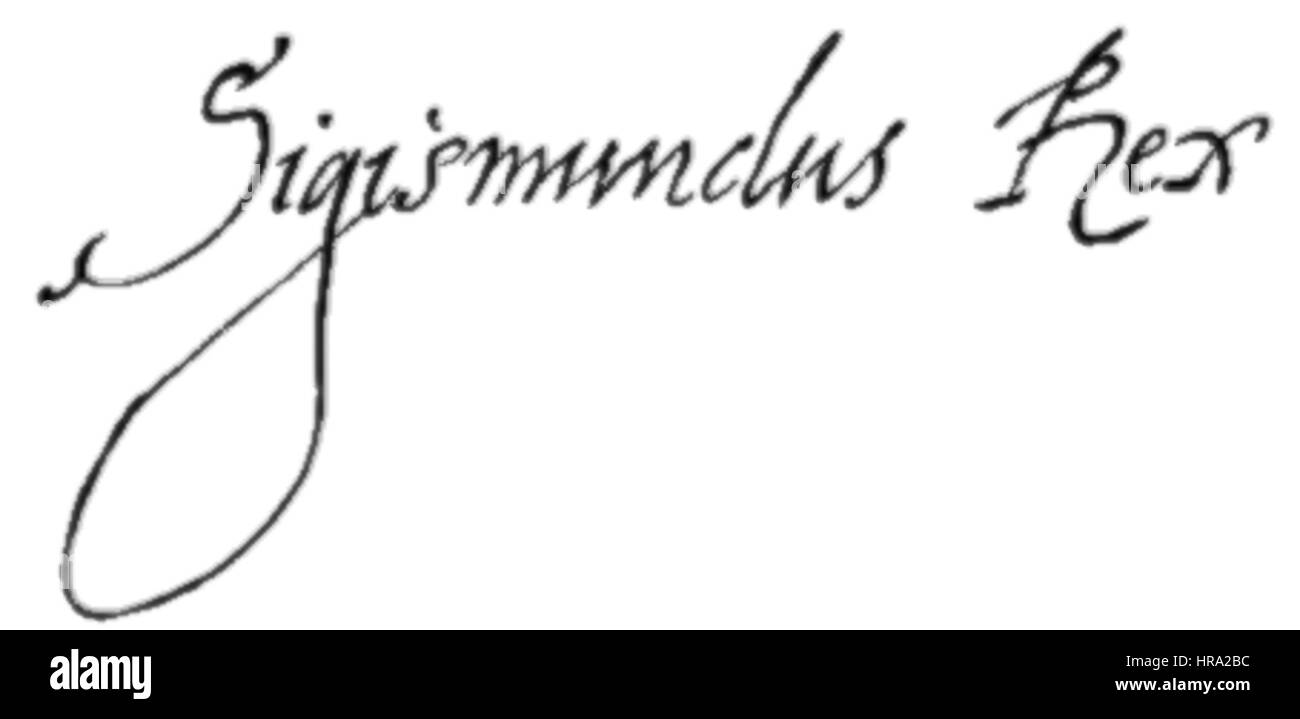 Sigismundus III Rex - signature Stock Photo - Alamy