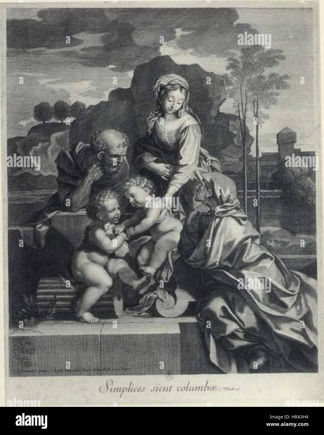 Rousselet - Holy Family Stock Photo - Alamy