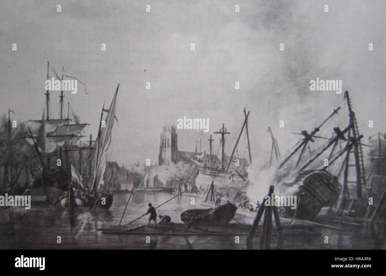 Scheepswerf Jan Schouten c.1850 Stock Photo - Alamy