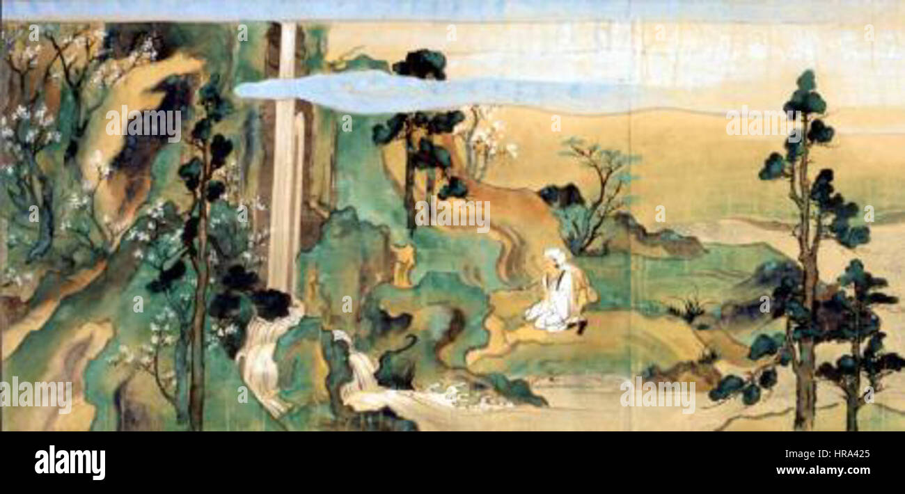 Saigyo Monogatari Emaki - Sotatsu 2 Stock Photo - Alamy