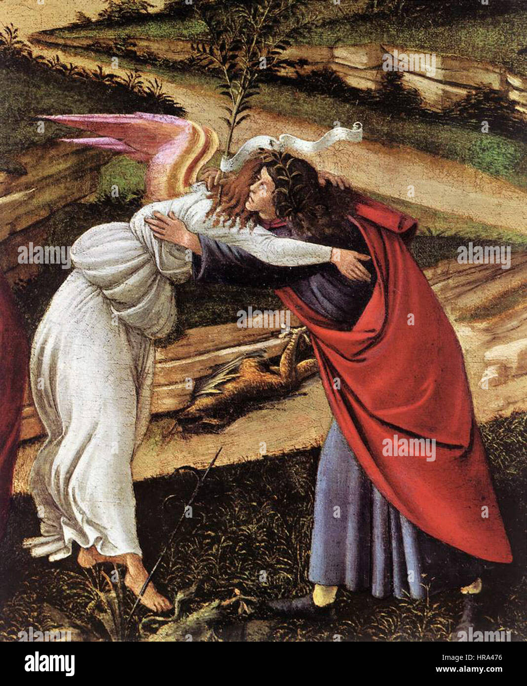 Sandro Botticelli - The Mystical Nativity (detail) - WGA2843 Stock ...