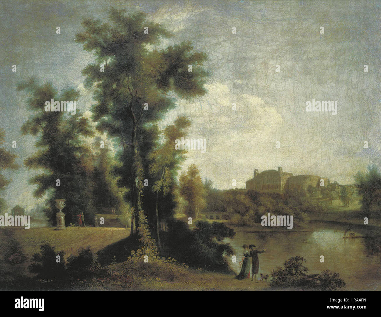 Shchedrin. View of the Gatchina palace and Park Stock Photo - Alamy