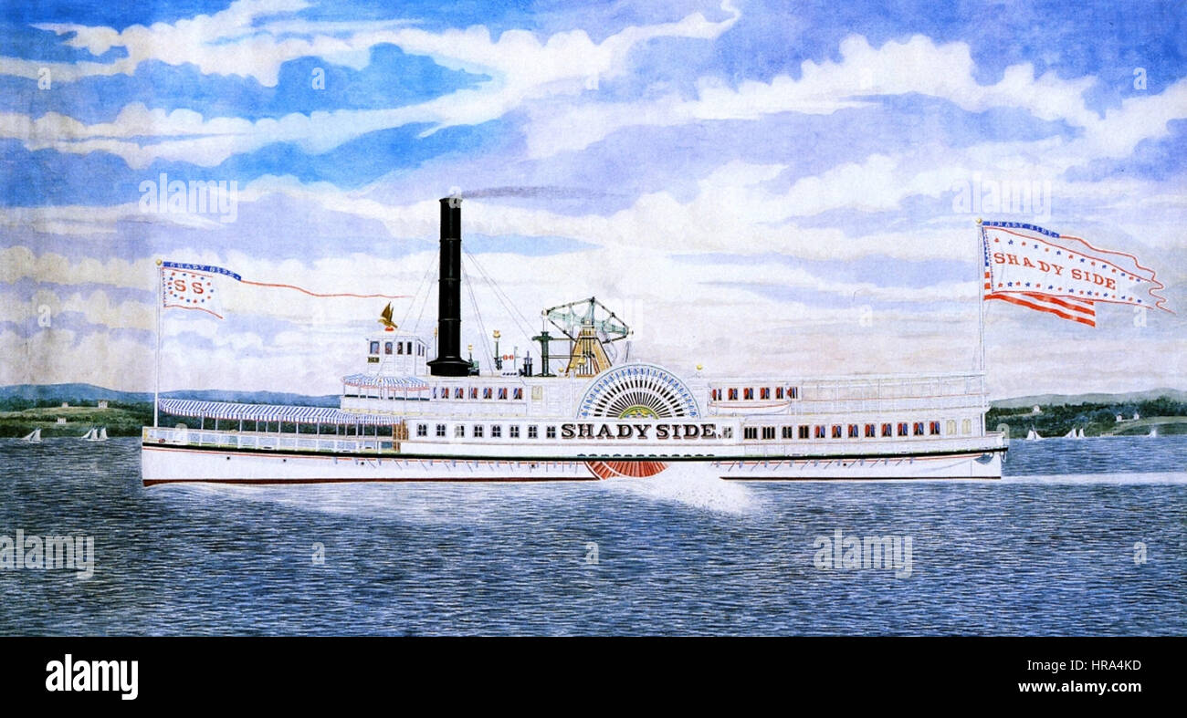 Shady Side (steamboat) by Bard Stock Photo - Alamy