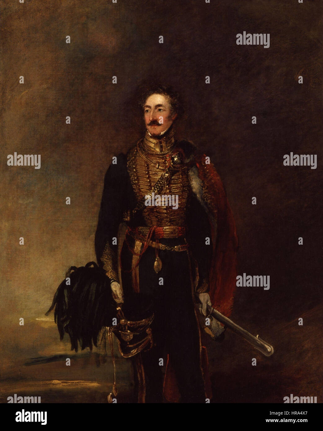 Sir Henry Wyndham by William Salter Stock Photo - Alamy
