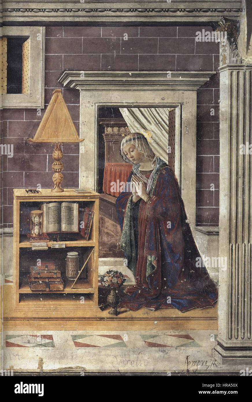 Sebastiano Mainardi - Annunciation (detail) - WGA13863 Stock Photo - Alamy