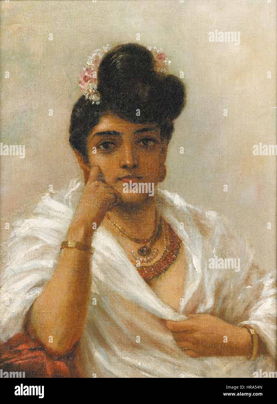 Raja Ravi Varma, Malabar Beauty Stock Photo - Alamy