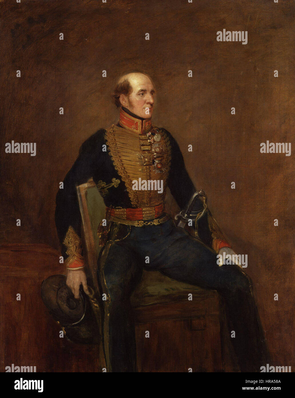 Sir John May by William Salter Stock Photo - Alamy