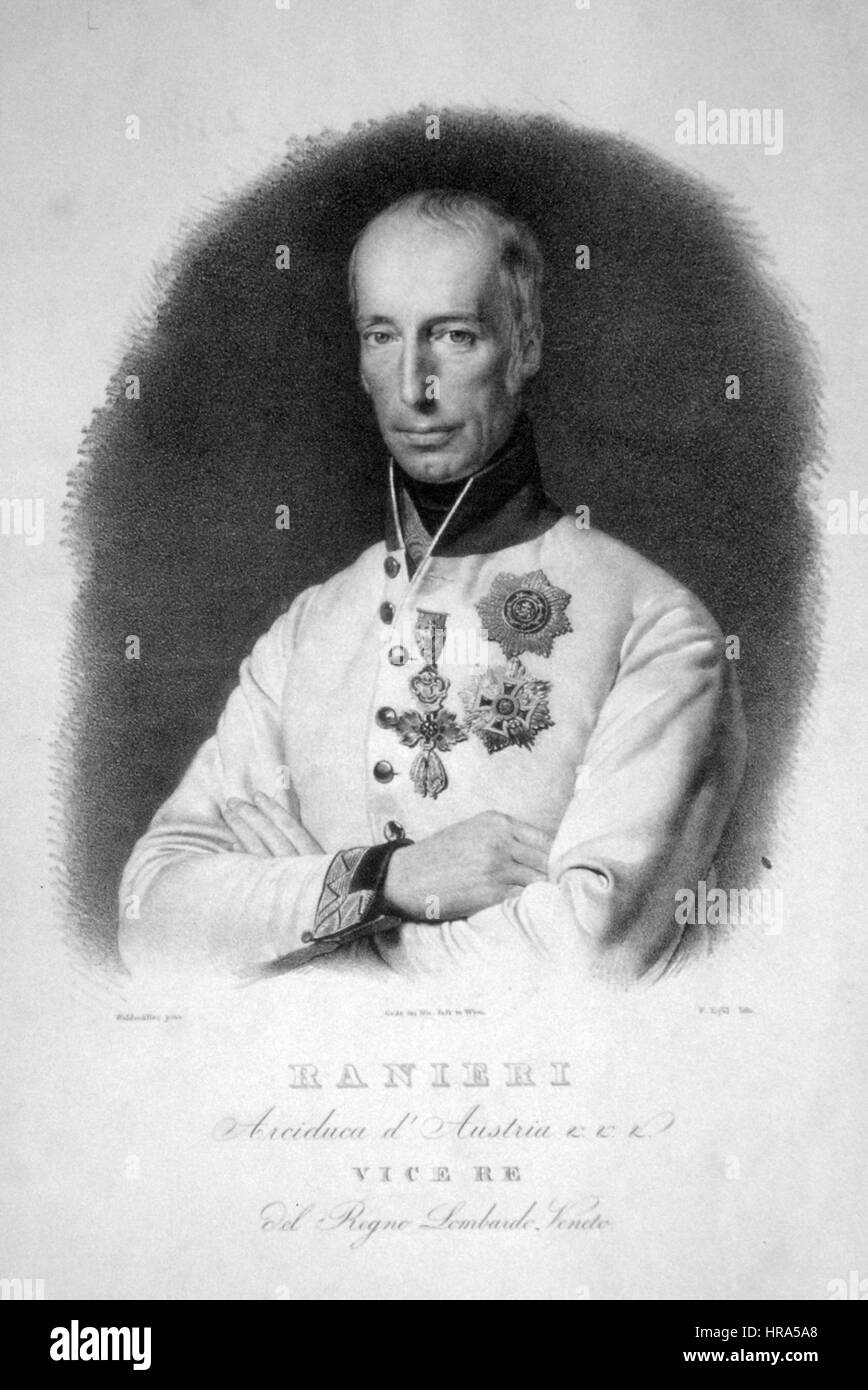 Rainer Erzherzog Litho Stock Photo - Alamy