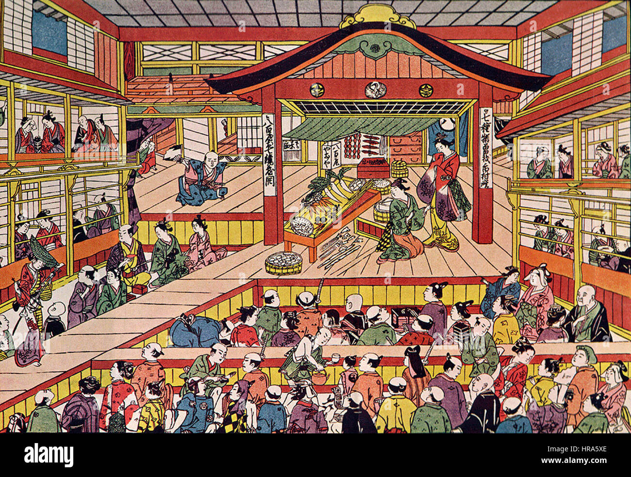 Shibai Ukie by Masanobu Okumura Stock Photo - Alamy