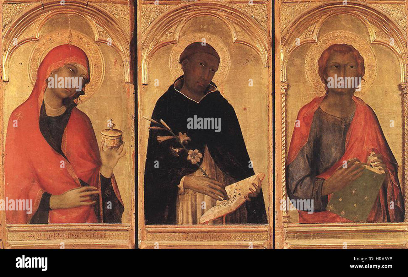 Simone Martini - Polyptych of Santa Caterina (detail) - WGA21410 Stock ...