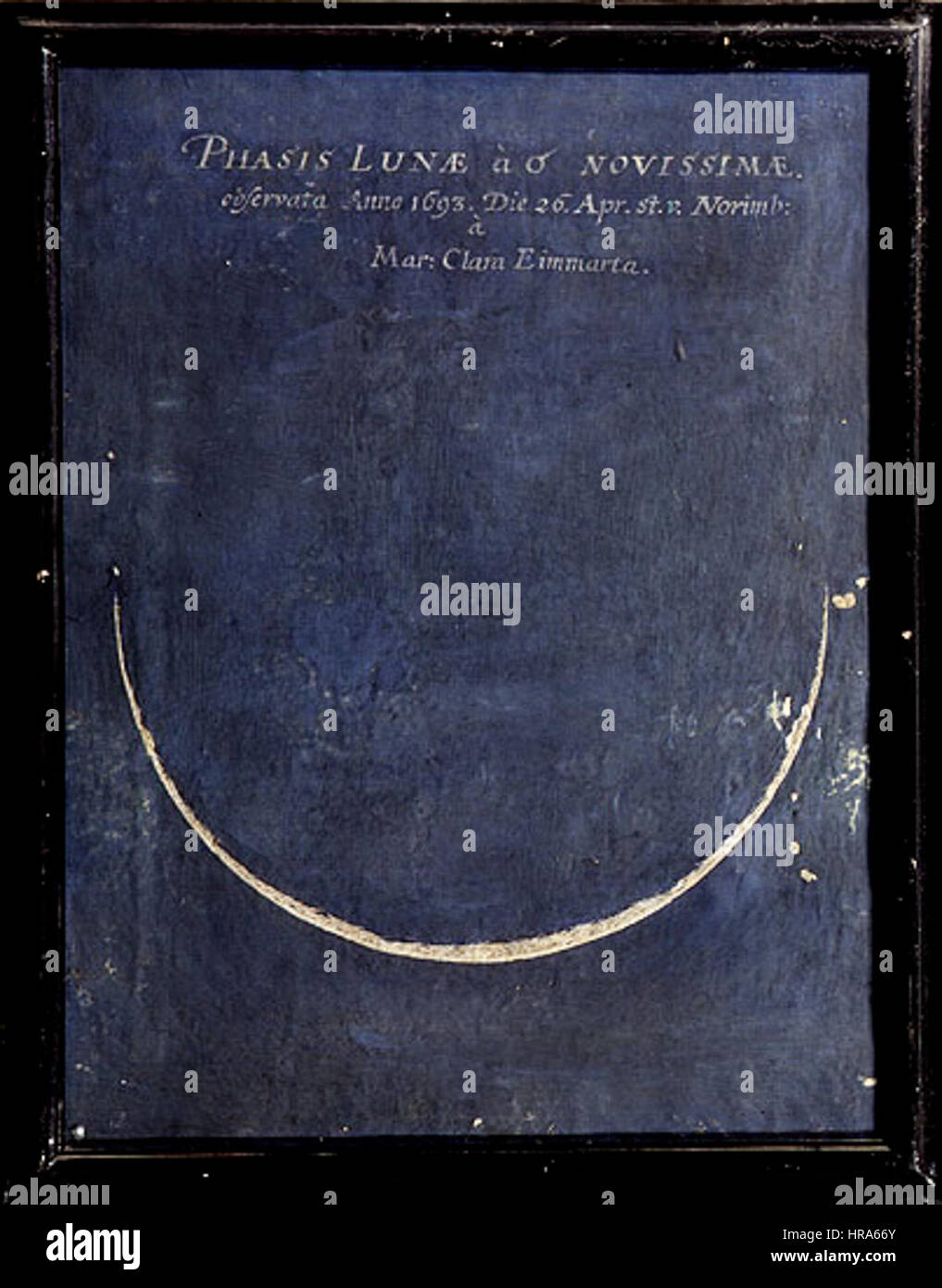 Second Phase of the Moon Observed Stock Photo - Alamy