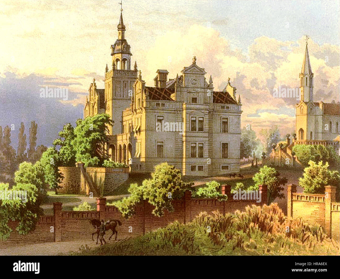 Schloss Bechau Sammlung Duncker Stock Photo - Alamy