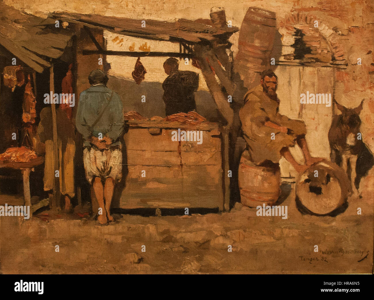 Rysselberghe - Moroccan Butcher Stock Photo - Alamy